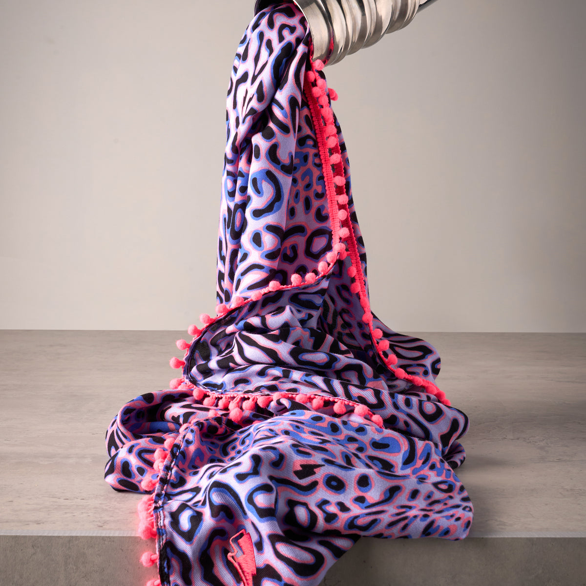 Lilac with Black and Pink Leopard Ray Super Scarf Scamp & Dude