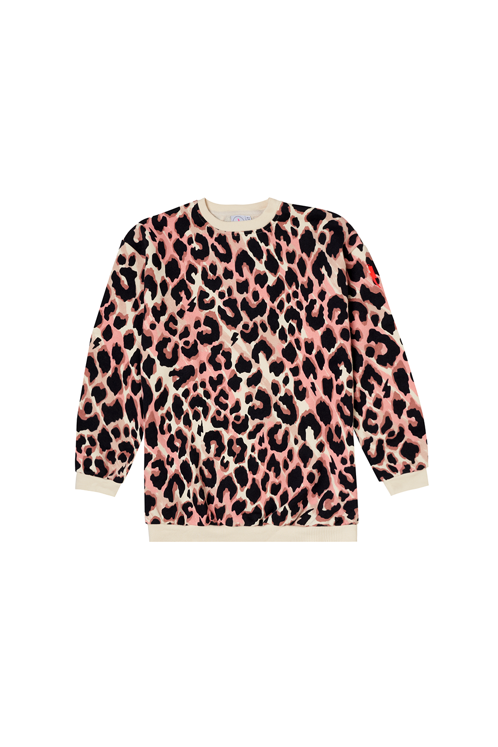 Kids Mixed Neutral with Black Shadow Leopard Relaxed Sweatshirt Scamp ...