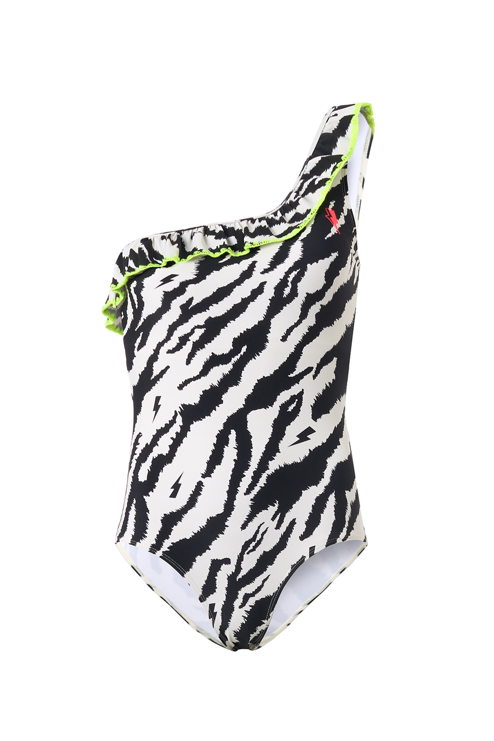 Ivory with Black Shadow Tiger Swimsuit Scamp & Dude