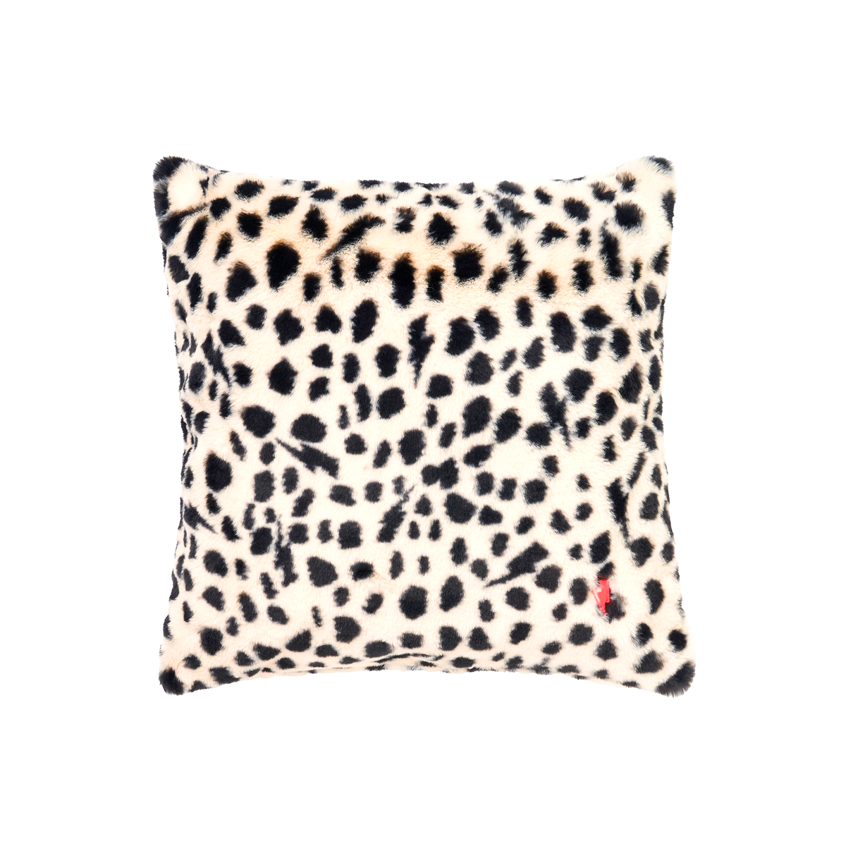 Cream with Black Cheetah Faux Fur Cushion Cover Scamp & Dude