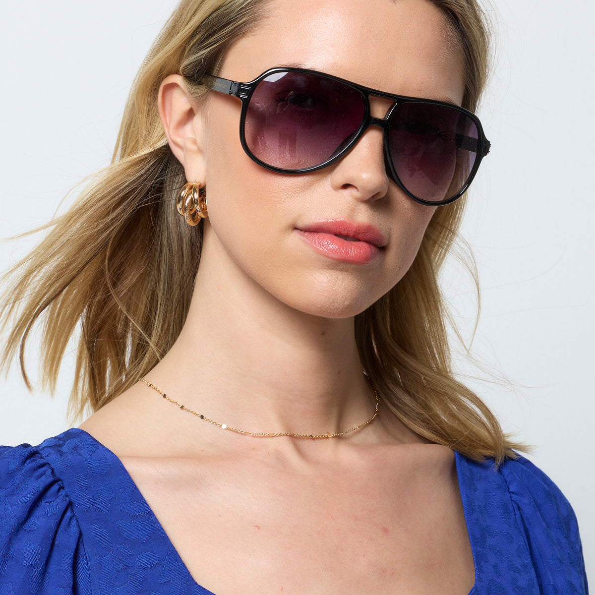 Black Aviator Style Sunglasses Scamp & Dude