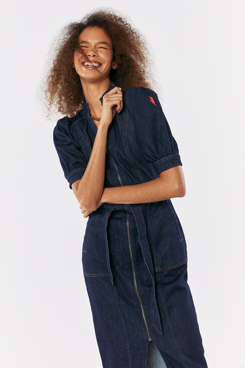 Rinse Wash Denim Dress Scamp & Dude