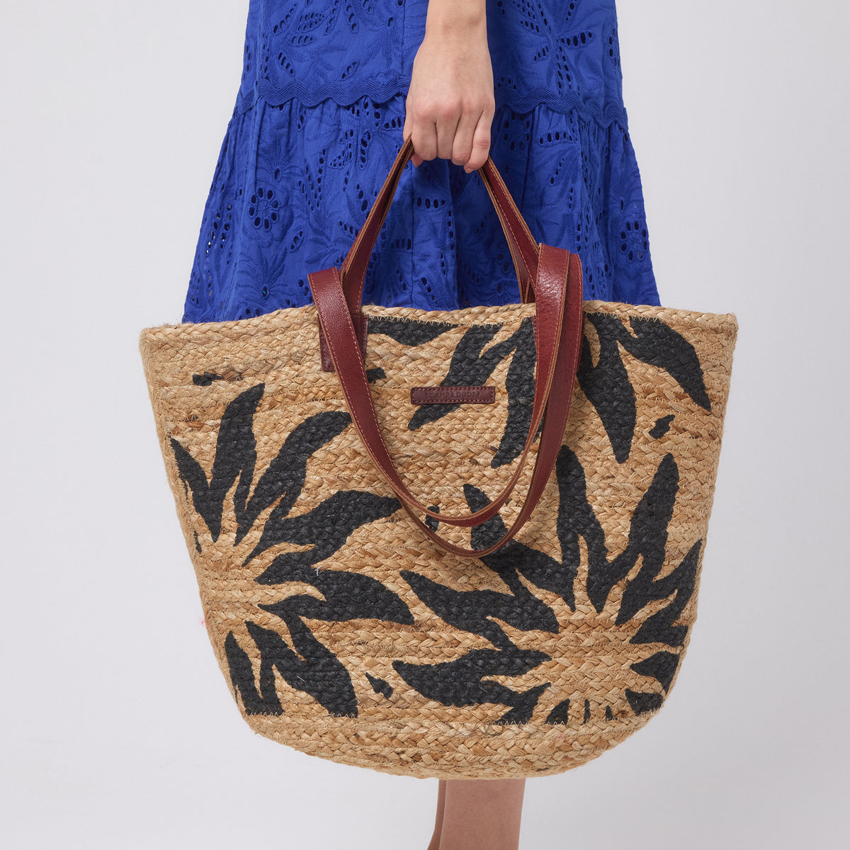 Natural with Black Sun Straw Basket Bag Scamp & Dude