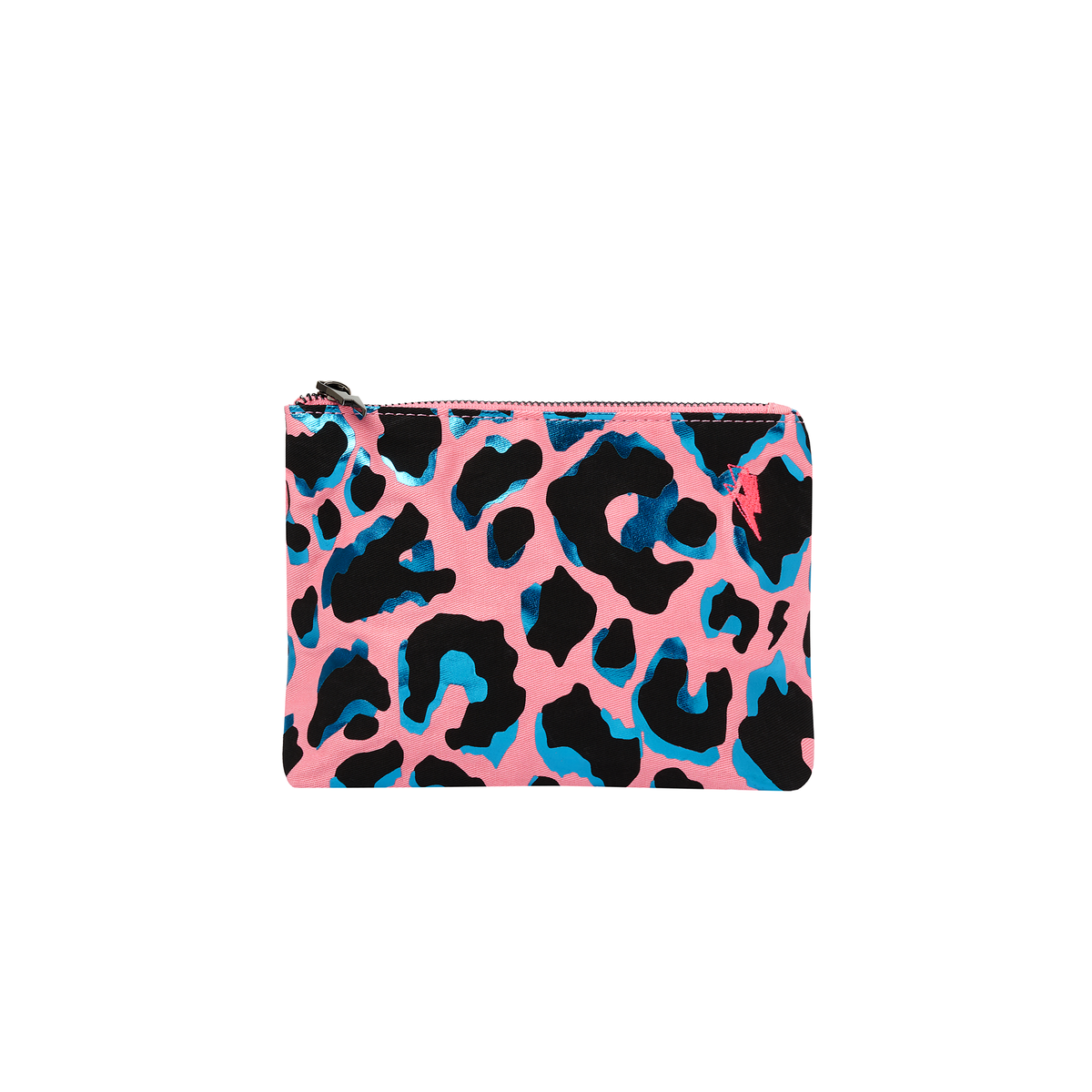 Coral with Turquoise and Black Shadow Leopard Small Swag Bag Scamp & Dude