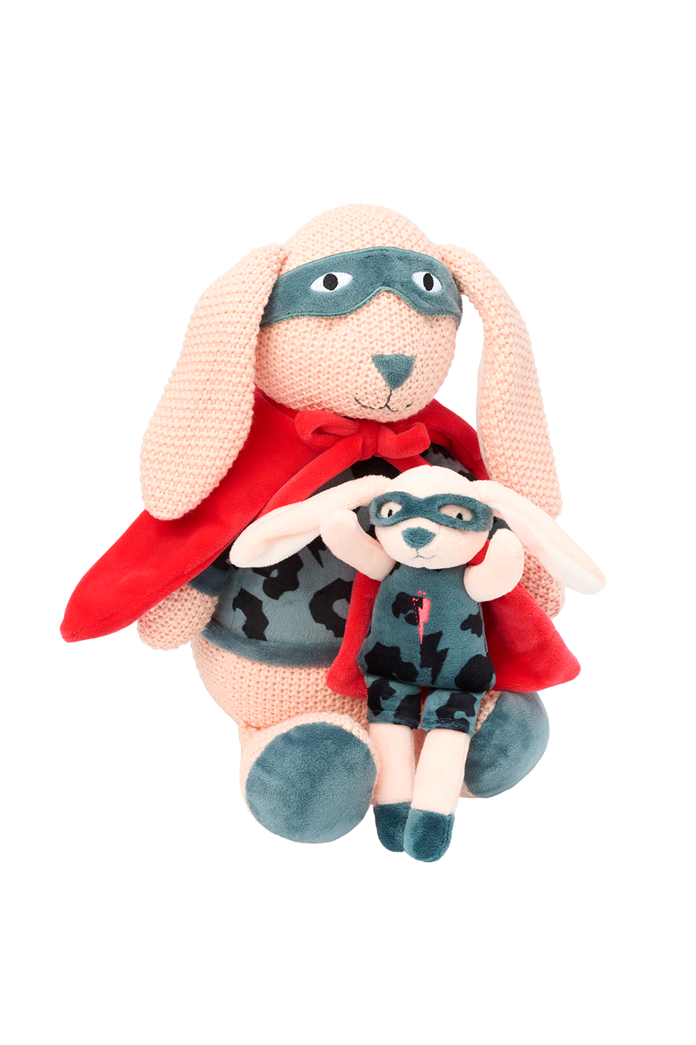 Super Bunny "Buffy" Charity Mini Superhero Sleep Buddy Scamp & Dude